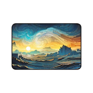 Astral Sands Extended Keyboard Desk Mat - Surreal Planet Cloud ...