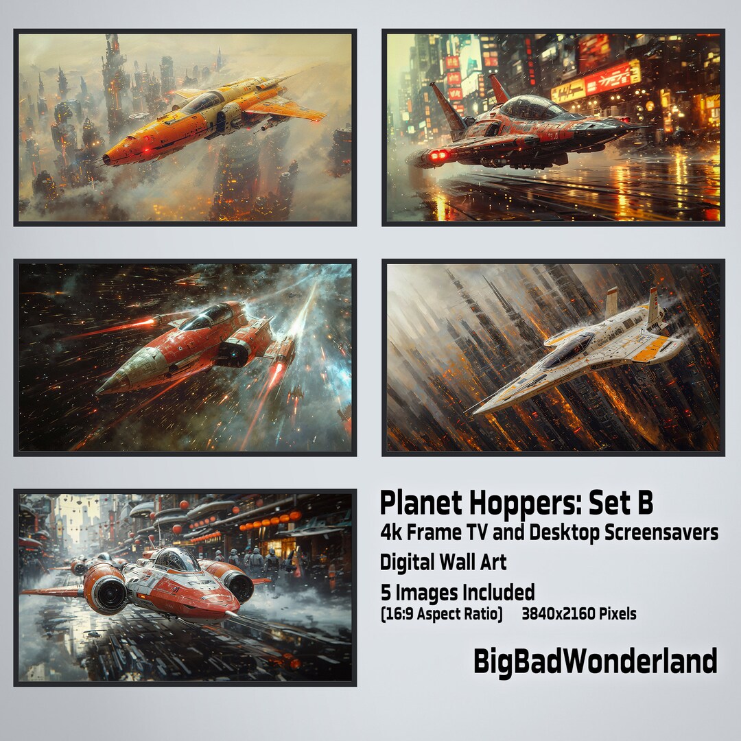 Digital TV Frame Art | Sci-fi Spaceship Collection | Wallpaper ...