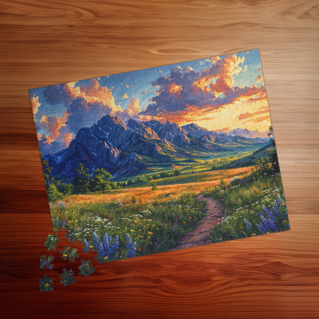 Flatiron Mountains Jigsaw Puzzle: Boulder Colorado Scenic View - Etsy