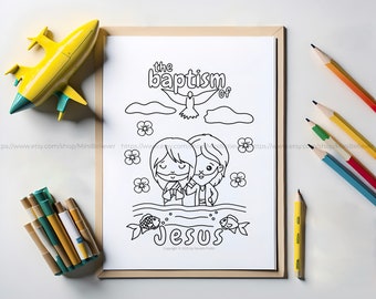 The Temptation of Jesus Coloring Page, Bible Coloring Pages, Children's ...