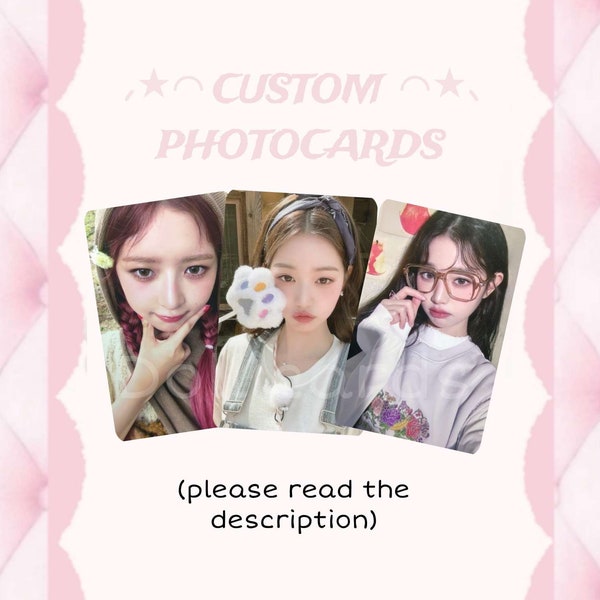 Custom Photocards Kpop - Etsy