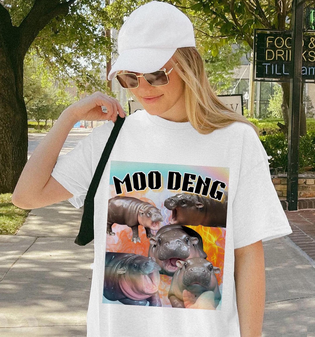 Moo Deng, Moo Deng Shirt, Moo Deng Merch, Moo Deng Hippo,moo Deng Gift ...