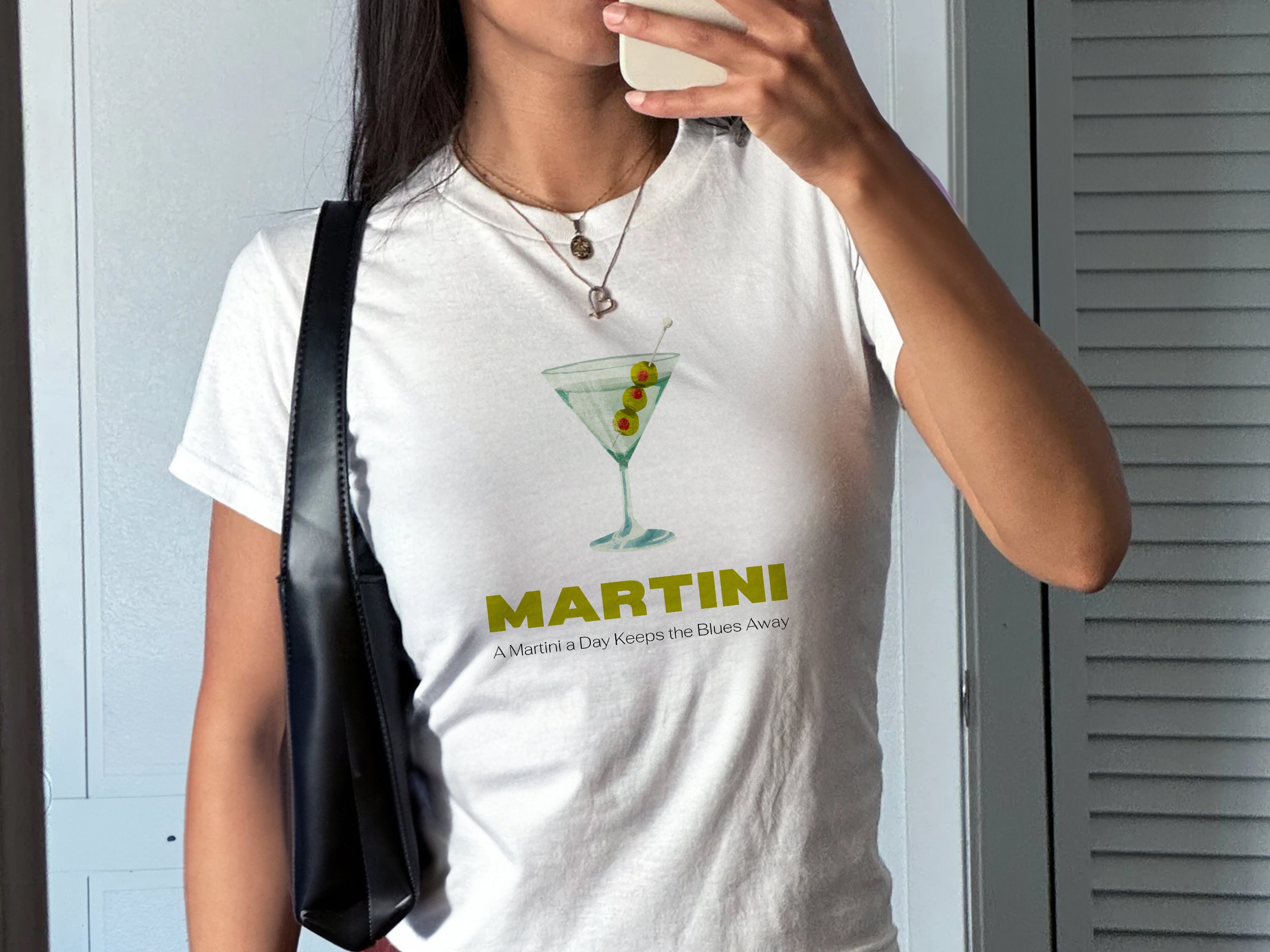 Martini Cocktail Baby Tee Cocktail Print Tshirt Y2K Fashion Baby Tee ...