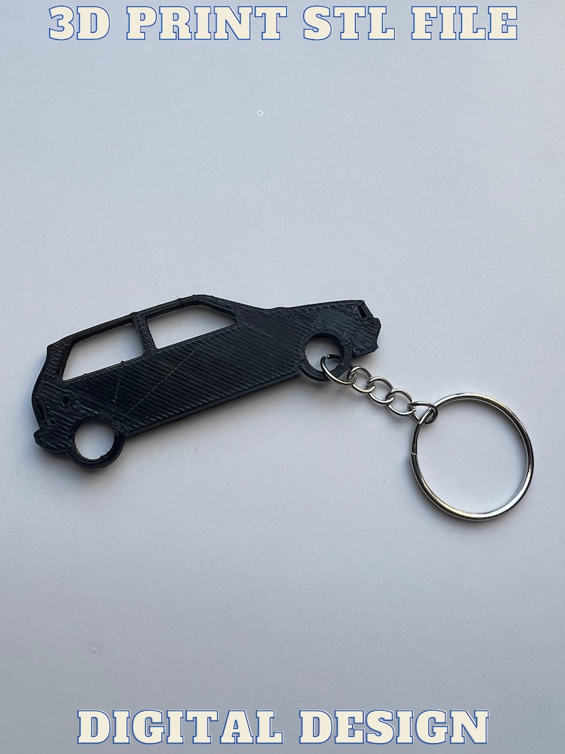 Fiat Uno Turbo Keychain for 3D Print, Digital STL File, Adjustable - Etsy
