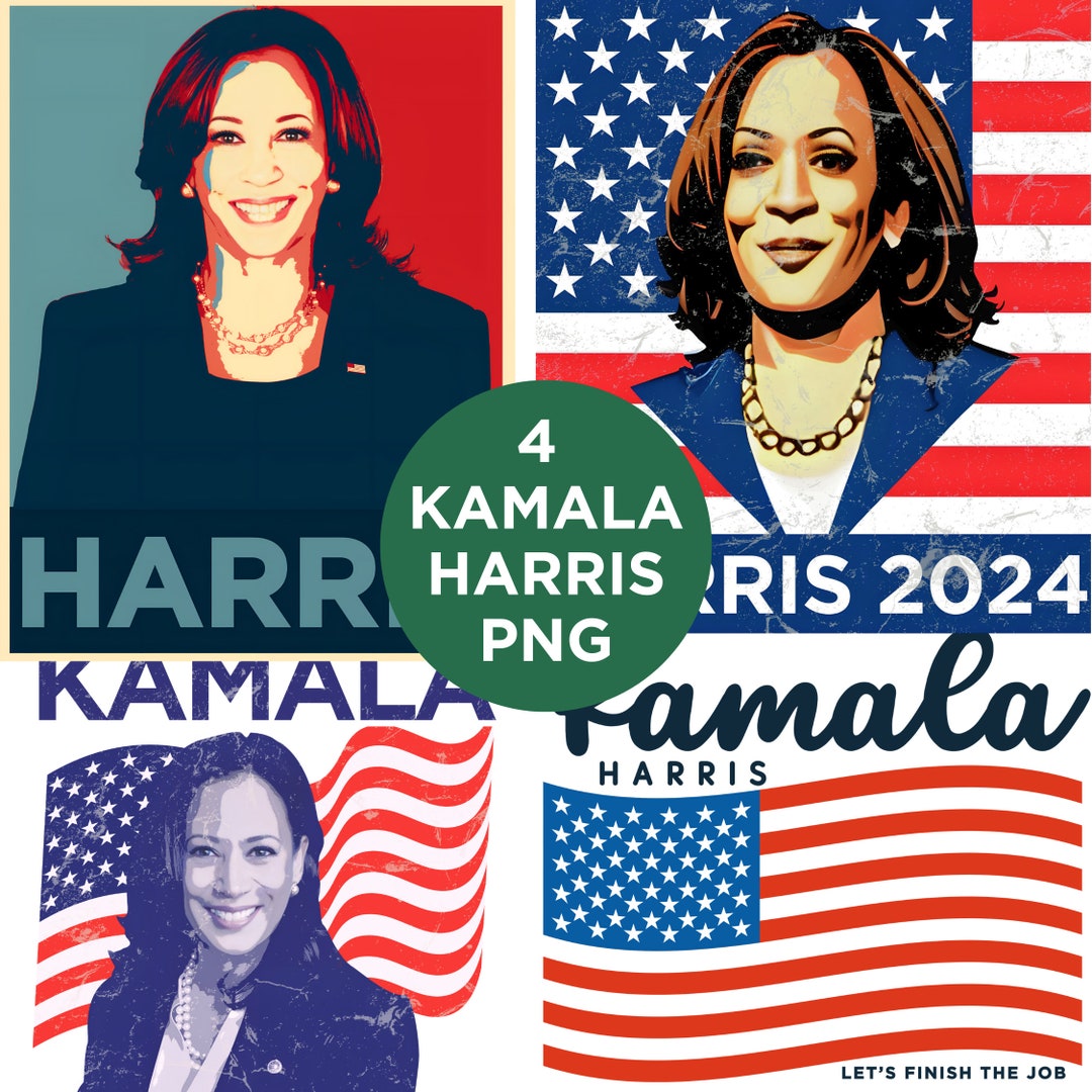 Kamala Harris PNG Bundle, Kamala PNG, Kamala Harris for President PNG ...
