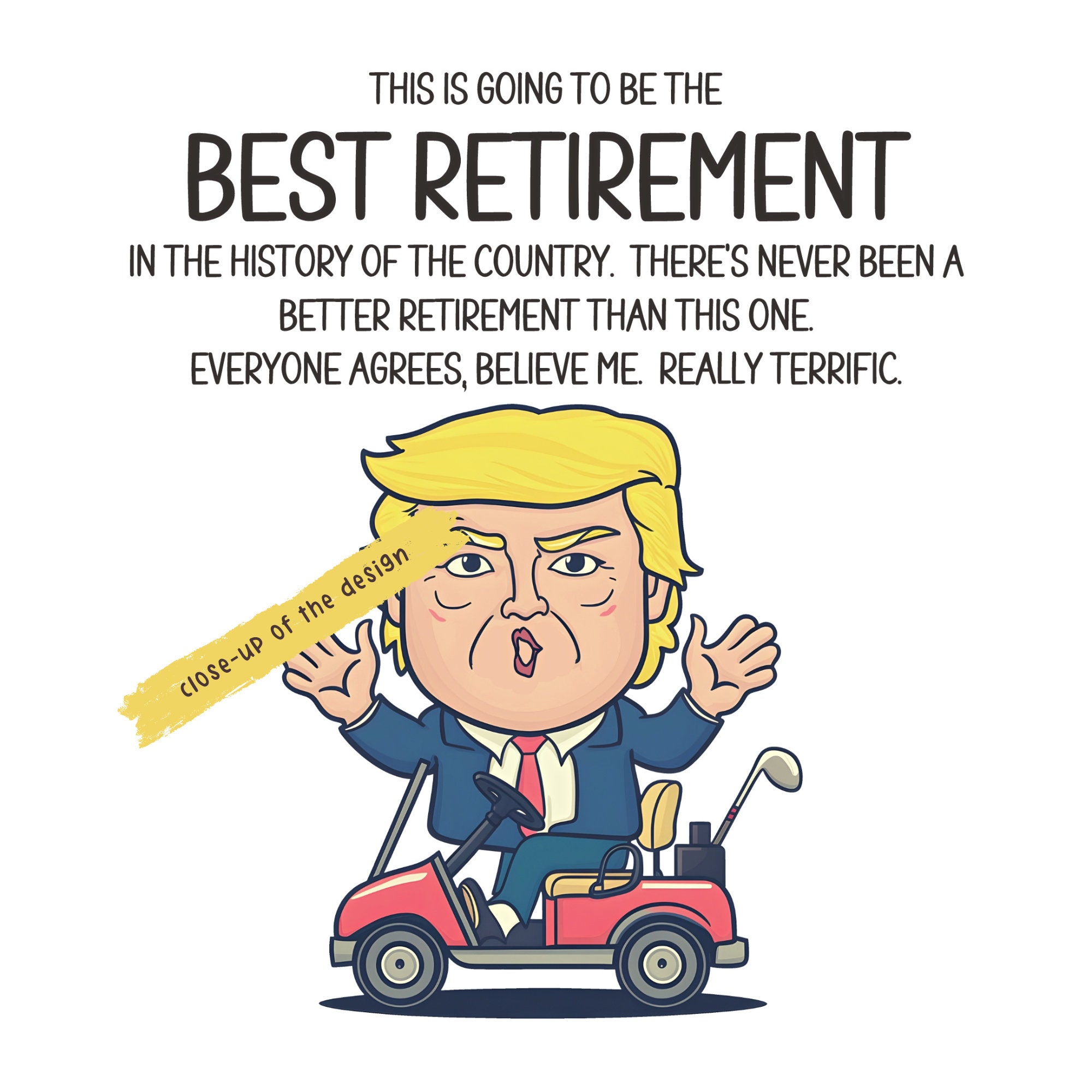 Funny Retirement Card Printable, Hilarious Card Donald Trump Retirement ...