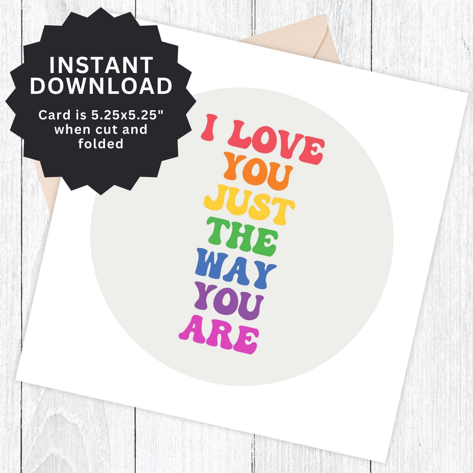 Gay Card Printable, LGBTQ Pride Card, Gay Support Card, Proud LGBTQ ...