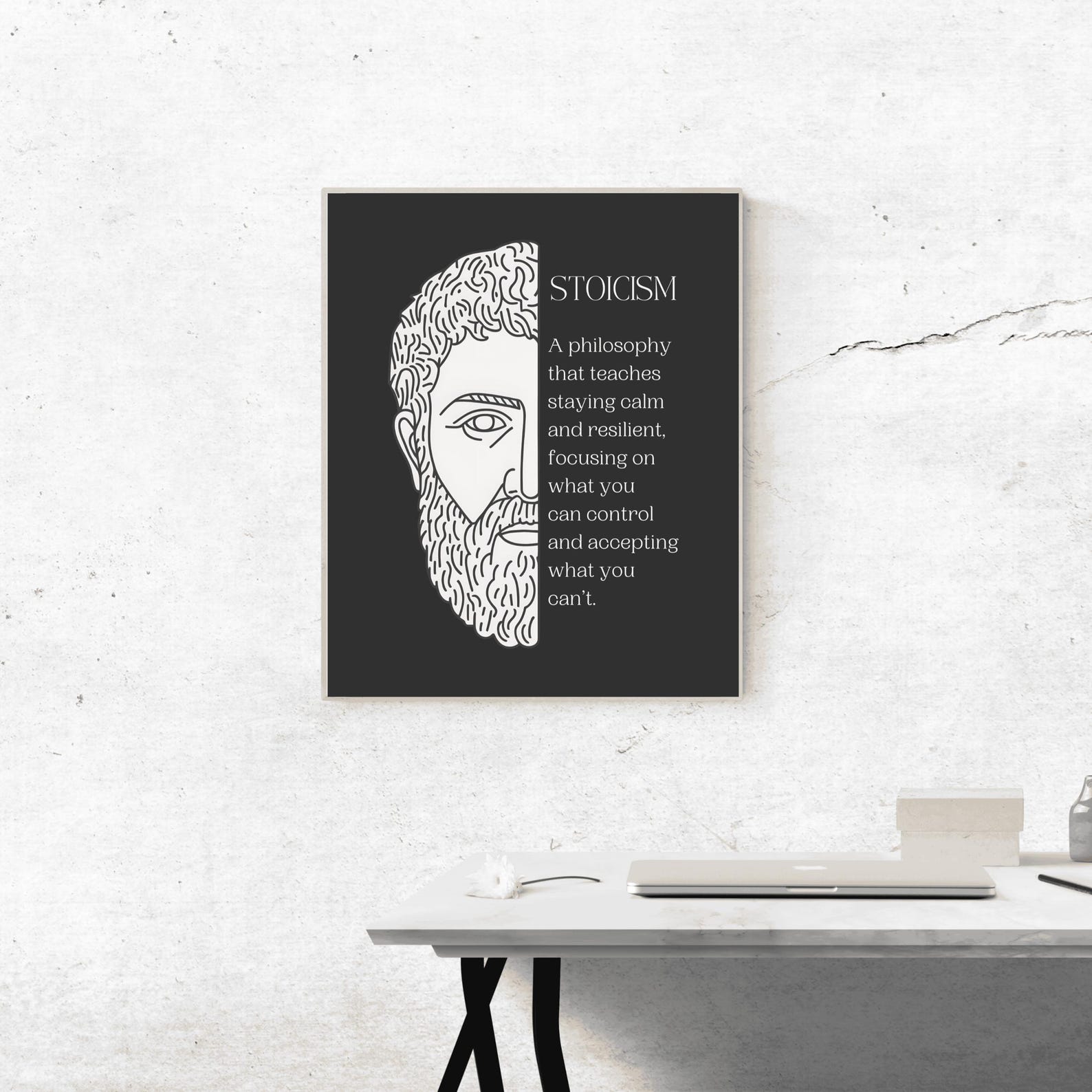 Marcus Aurelius Stoicism Definition Art Print (digital Download ...
