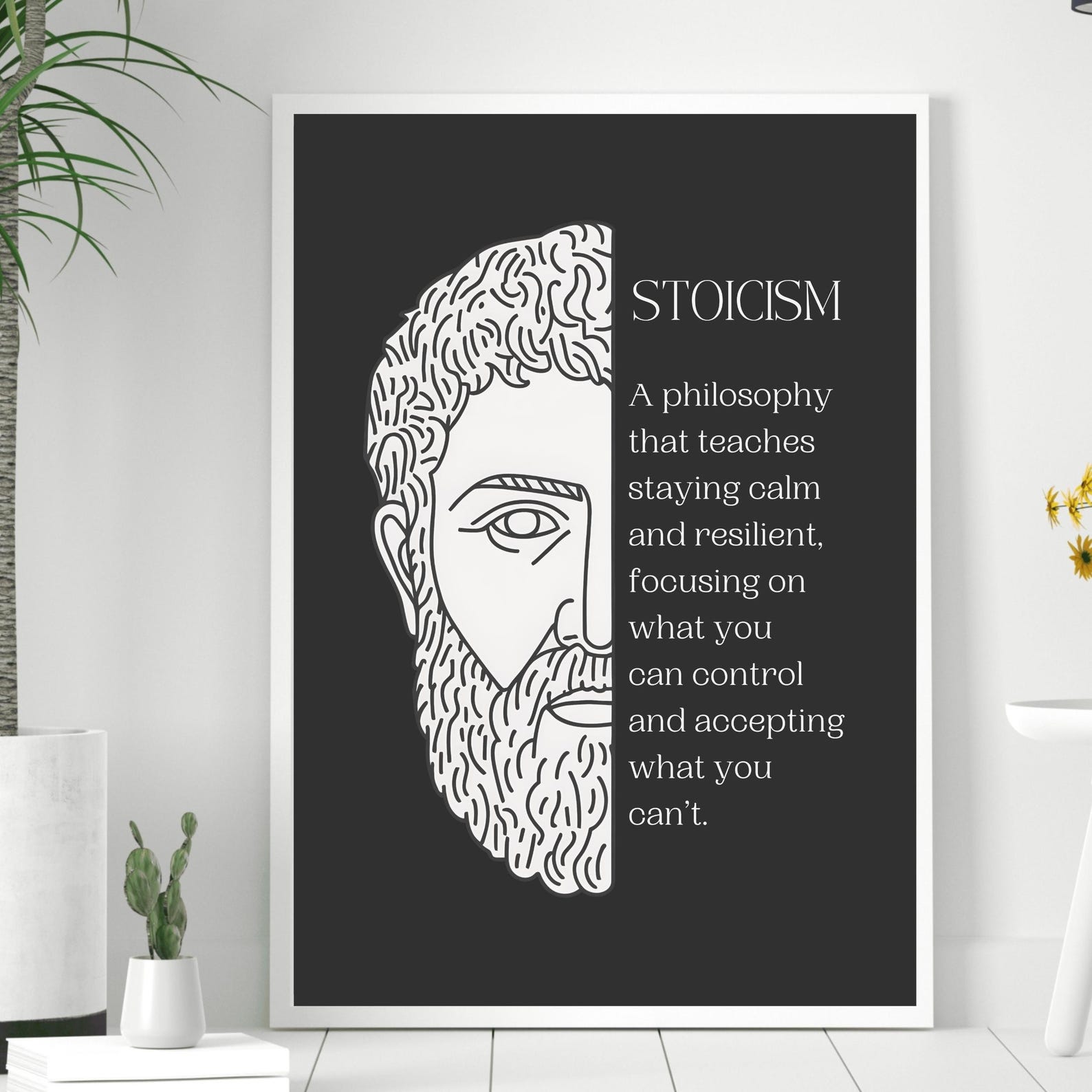 Marcus Aurelius Stoicism Definition Art Print (digital Download ...