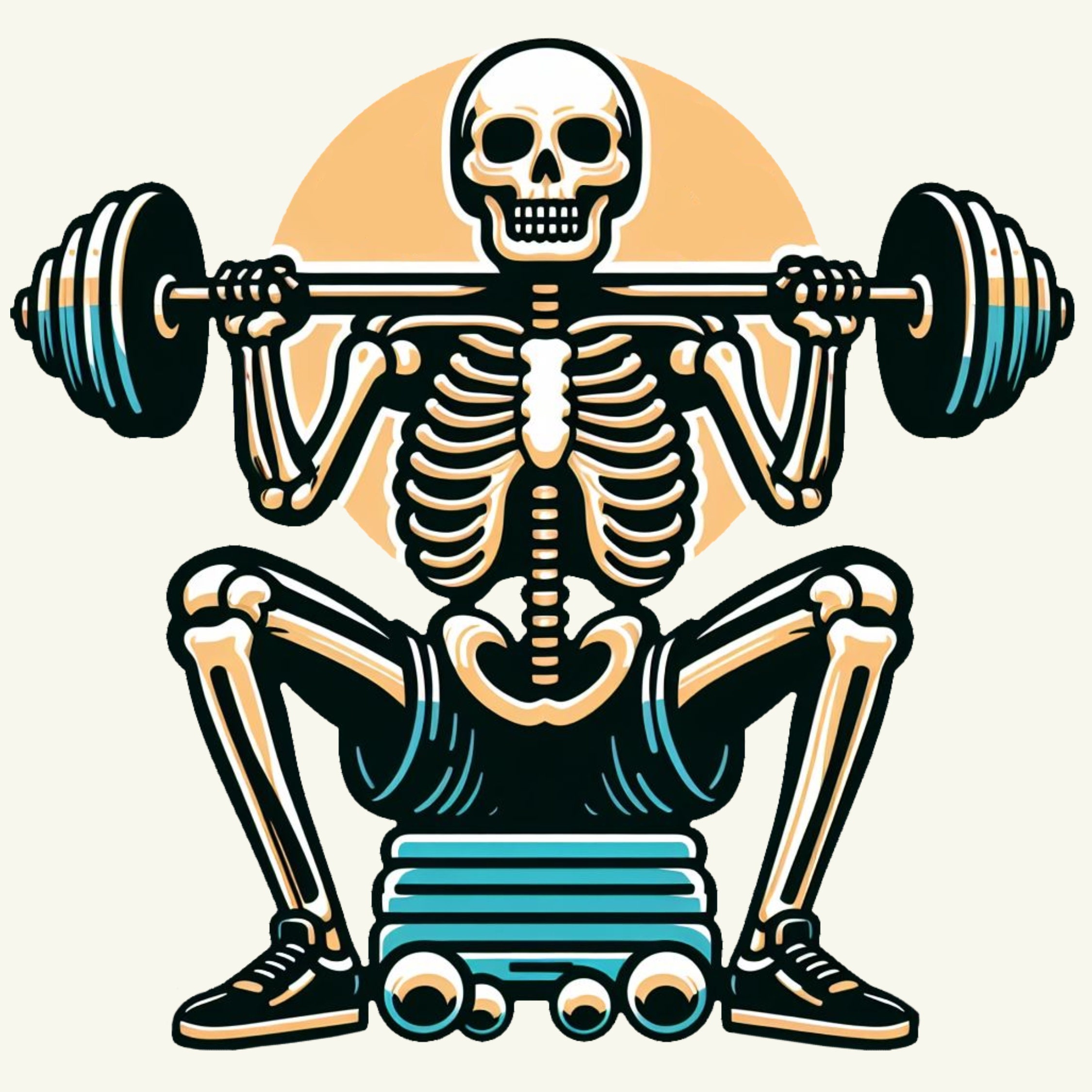 Workout PNG, Skeleton Workout Clipart, Deadlift PNG, Skeleton ...