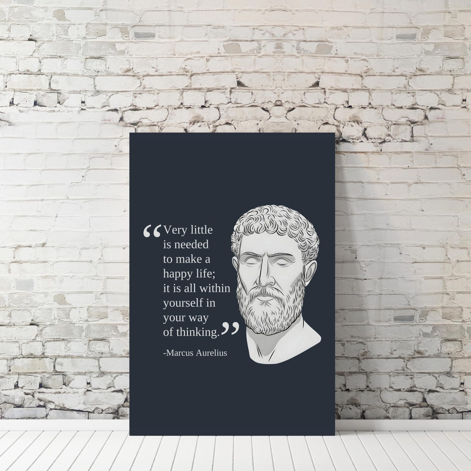Stoicism Wall Art Printable, Stoic Philosophy Print, Marcus Aurelius ...