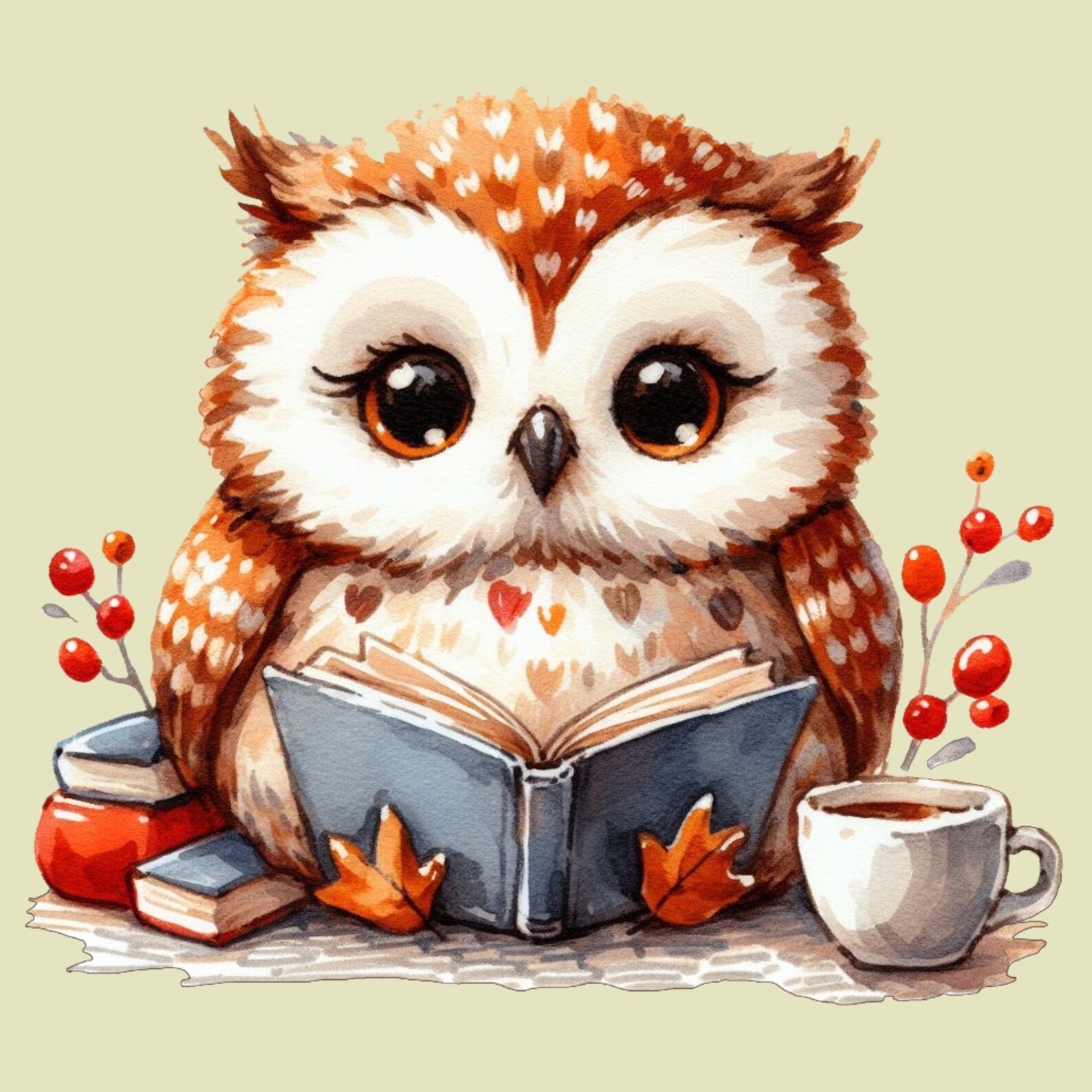 Reading PNG, Animals Reading Clipart, Watercolor Reading Animals PNG ...