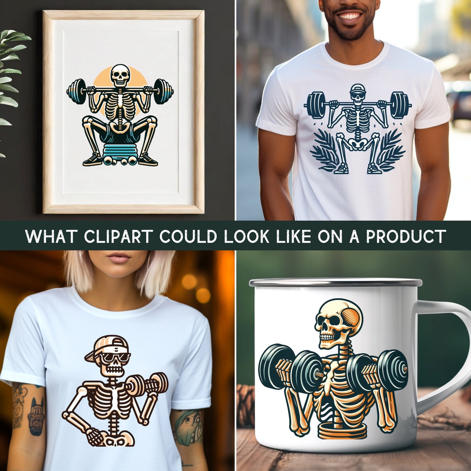 Workout PNG, Skeleton Workout Clipart, Deadlift PNG, Skeleton ...