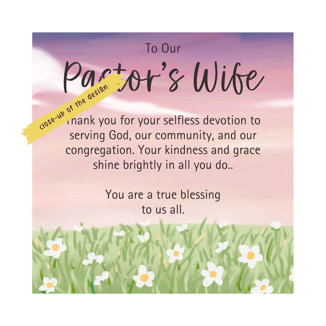 Pastor Wife Card Printable, Pastor Wife Appreciation Card Downloadable ...