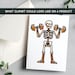 Workout PNG, Skeleton Workout Clipart, Deadlift PNG, Skeleton ...