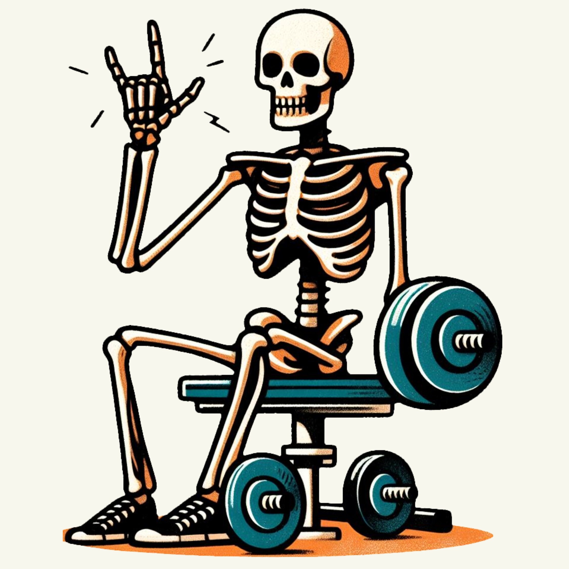 Skeleton Workout PNG, Workout Clipart, Skeleton Gym PNG, Weightlifting ...