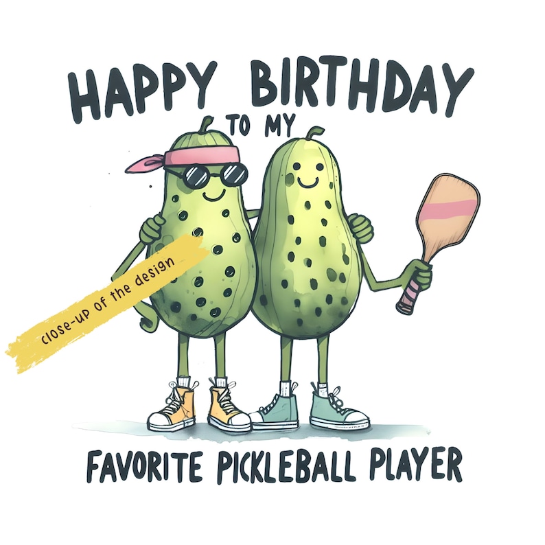 Pickleball Birthday Card Printable, Favorite Pickleball Player Card ...