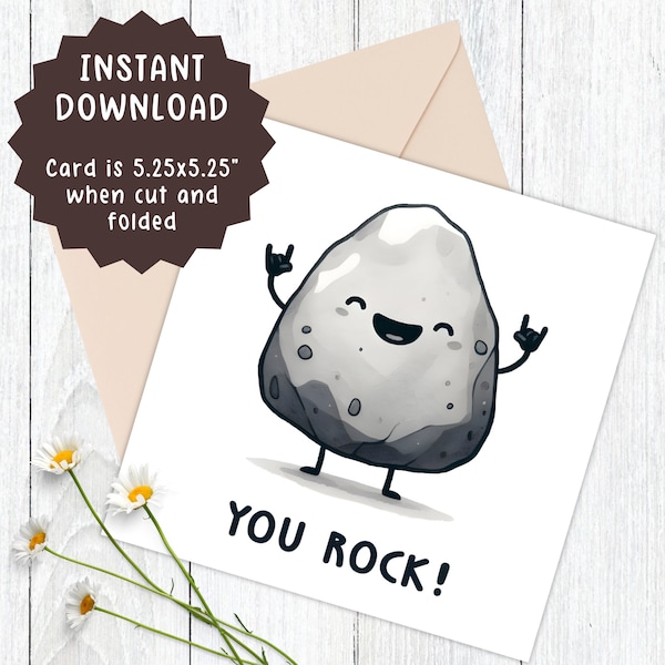 You Rock Valentine - Etsy