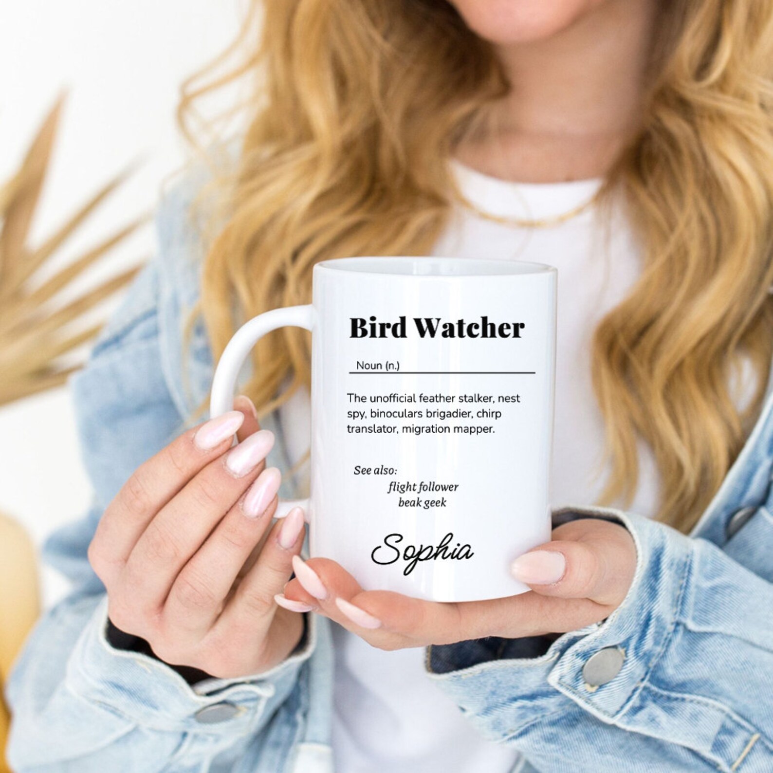 Custom Bird Watcher Mug, Birding Enthusiast Coffee Cup, Personalized ...