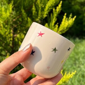 Colorful Star Mug, Girl Boss Mug, Pottery Mug, Coffee Mug, Gift to Her ...