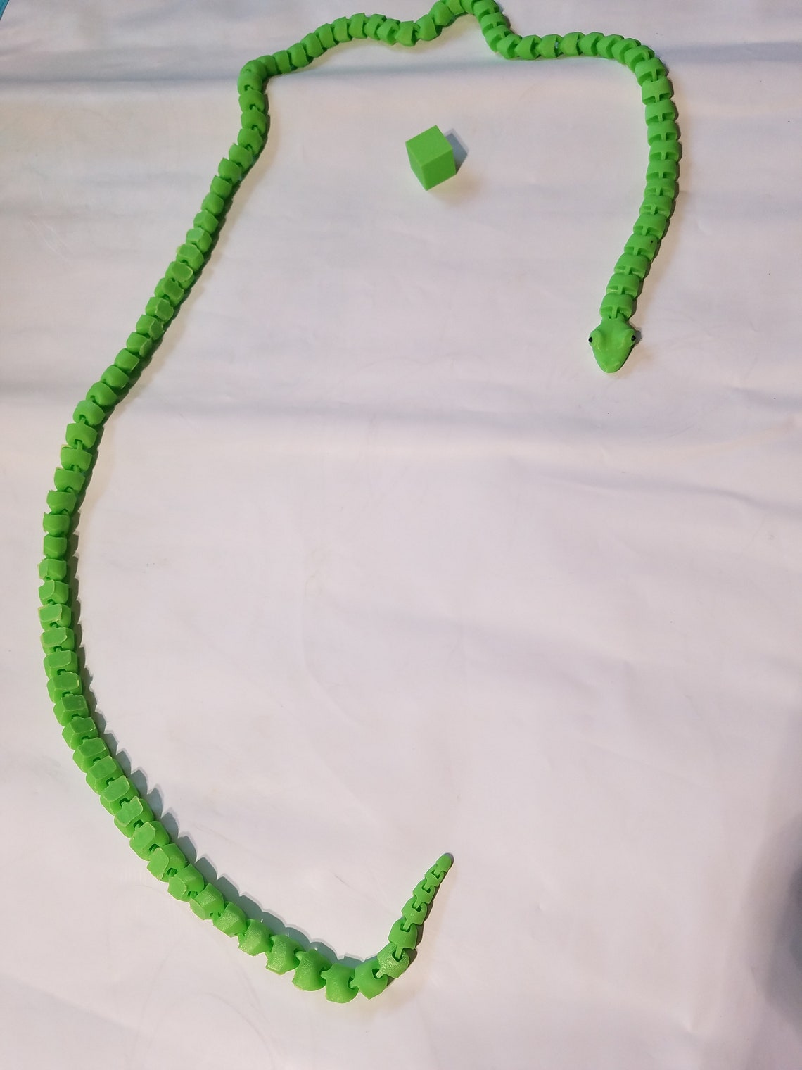 Flexible Snake Toy 3D Printed Articulated Snake Poseable Snake Figurine ...