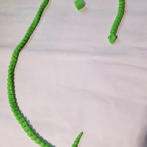 Flexible Snake Toy 3D Printed Articulated Snake Poseable Snake Figurine ...