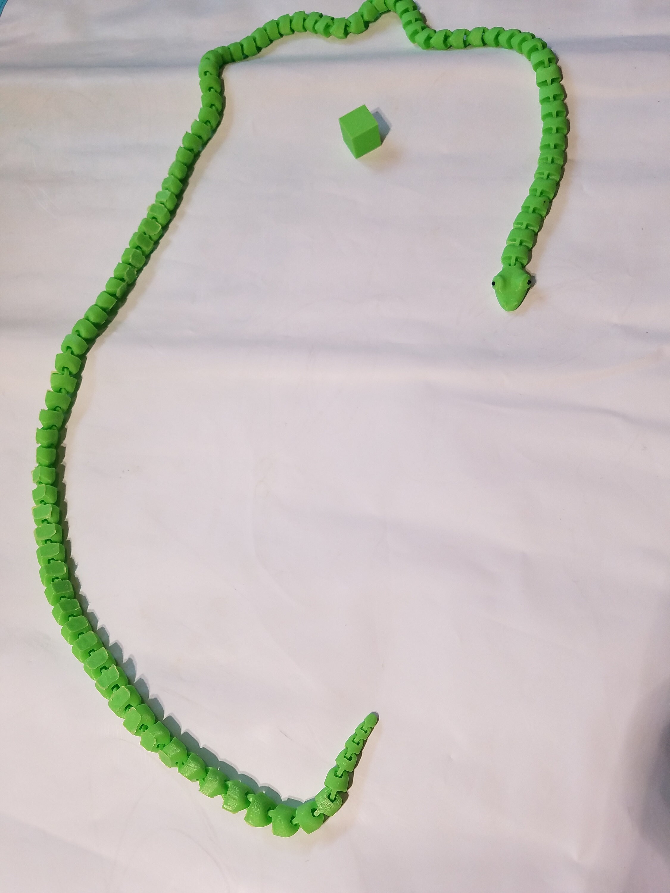 Flexible Snake Toy 3D Printed Articulated Snake Poseable Snake Figurine ...