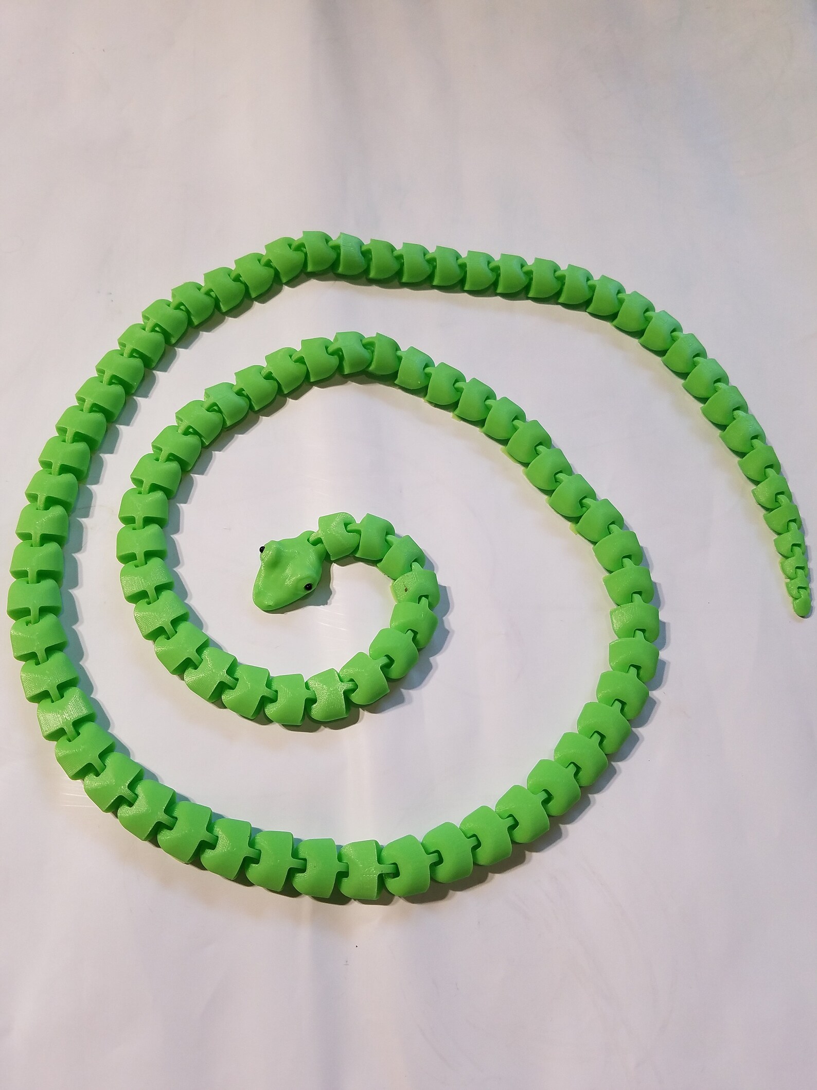 Flexible Snake Toy 3D Printed Articulated Snake Poseable Snake Figurine ...