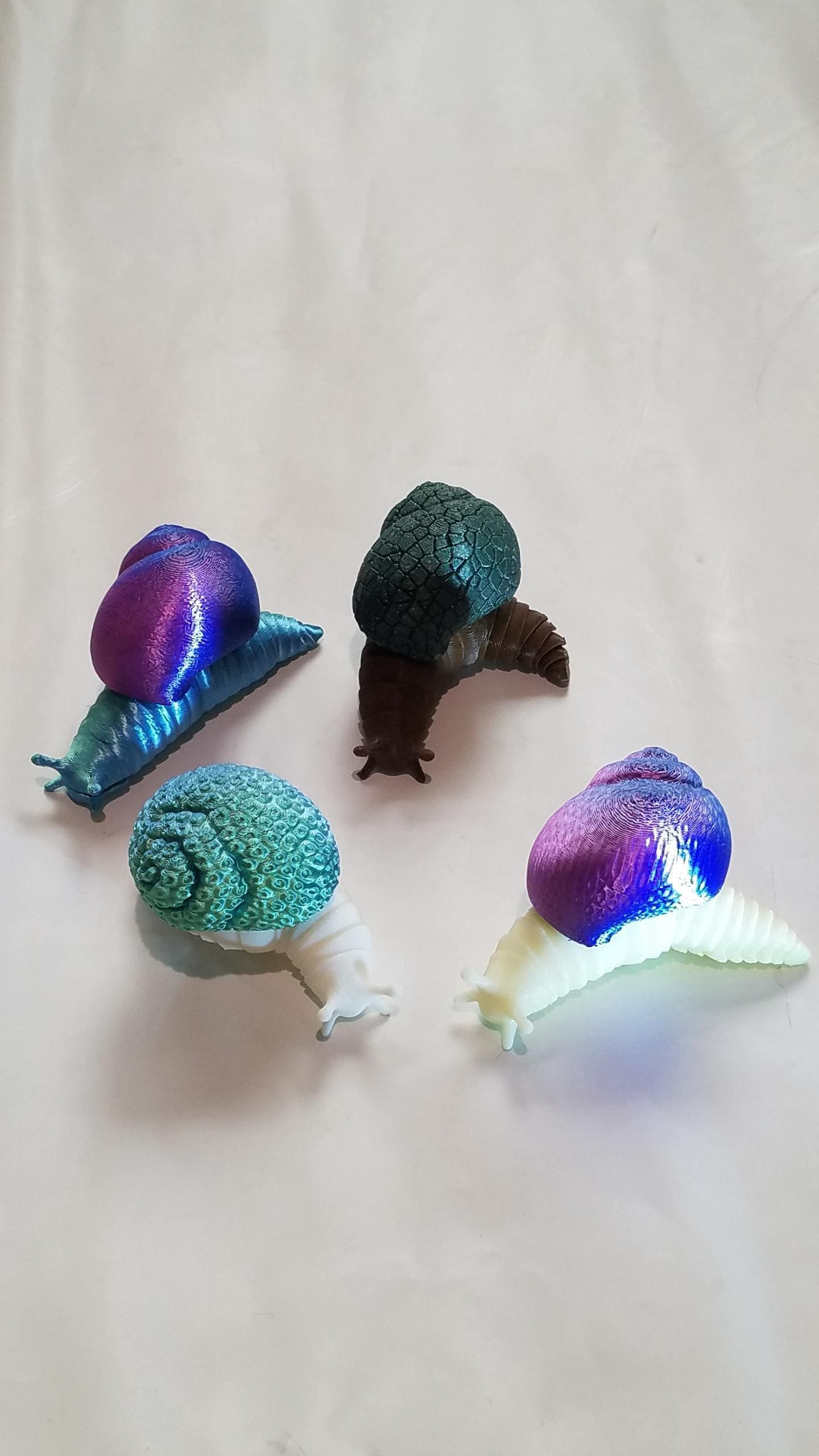 Snail Fidget Toy Sensory Fidget 3D Printed Articulated Snail Unique ...