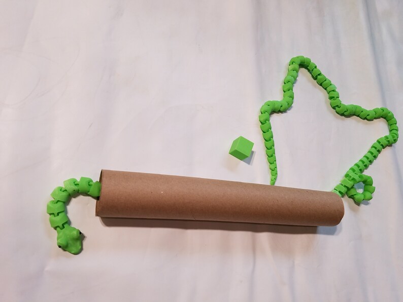 Flexible Snake Toy 3D Printed Articulated Snake Poseable Snake Figurine ...