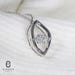 14k Solid Gold Dancing Diamond Necklace, Lab Grown Moving Diamond ...