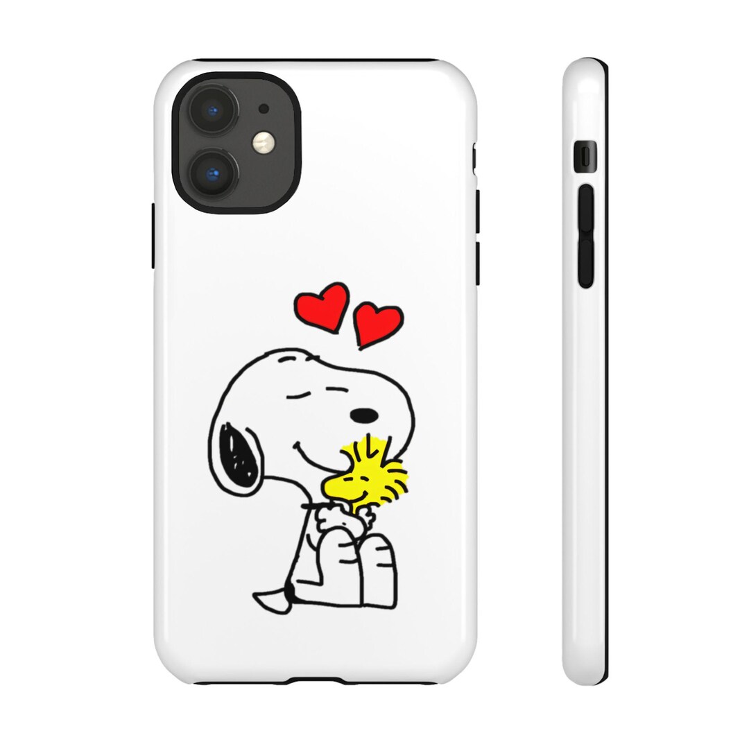 Snoopy & Woodstock Phone Case Cute Cartoon Tough Case for Dog Lovers ...