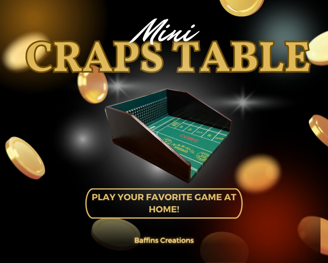 Practice Craps Table With Diamond Backing - Etsy