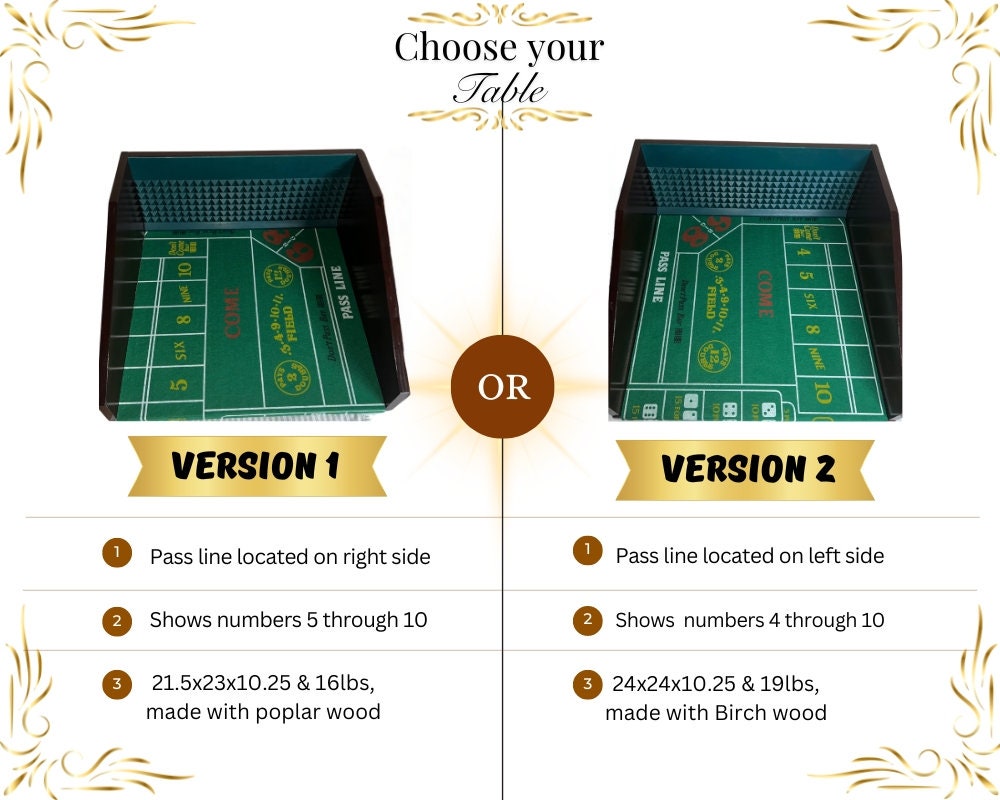 Practice Craps Table With Diamond Backing - Etsy