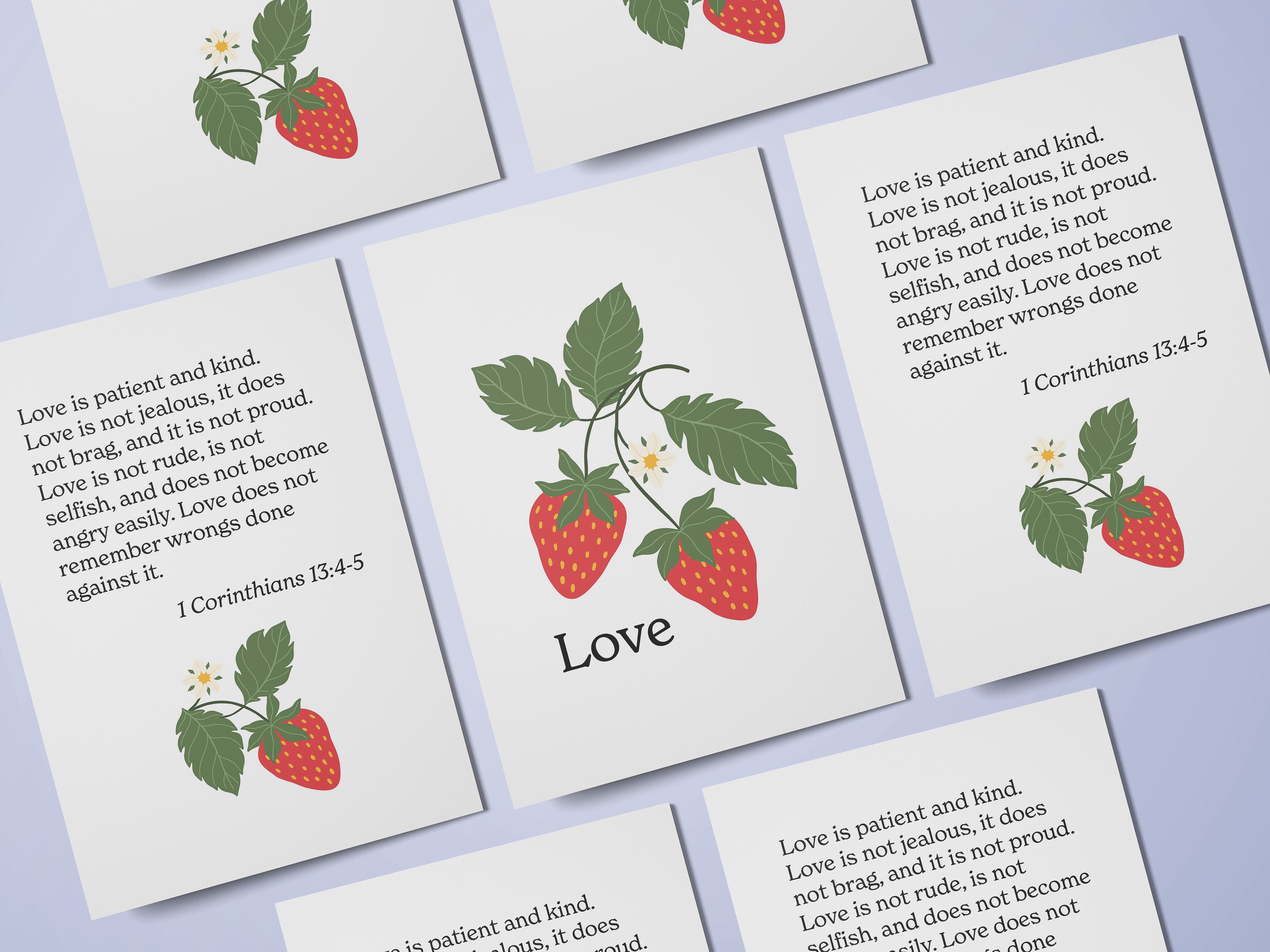 Fruits of the Spirit Biblical Flashcards, Educational Scripture Cards ...