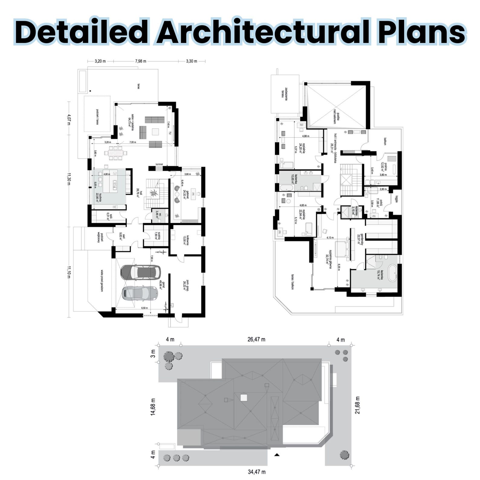 Modern House Plan 15m X 26m - Modern Floor Plans, 4 Bedroom 382 M2, W ...