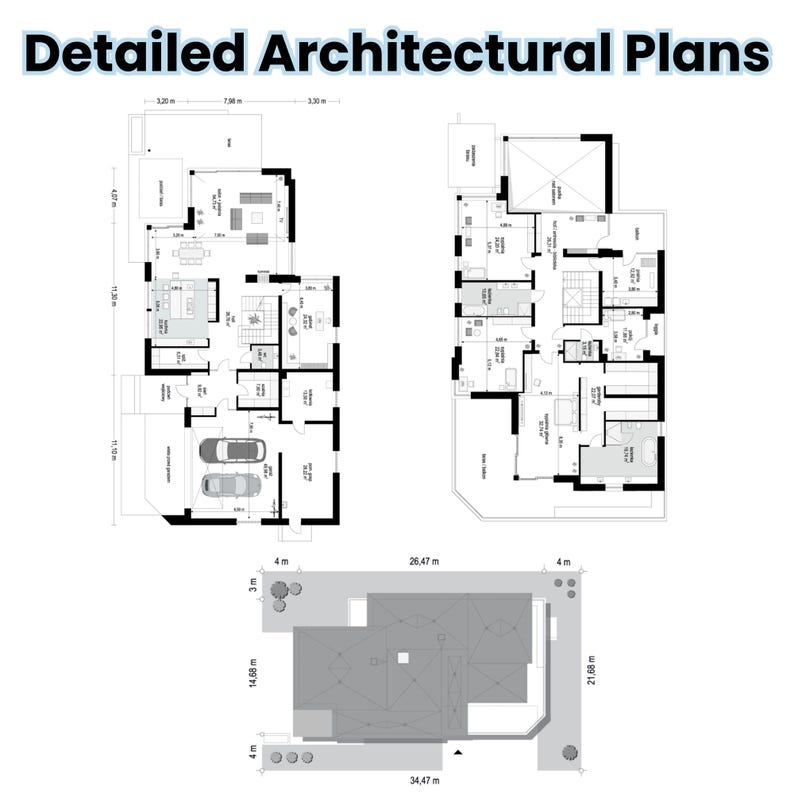 Modern House Plan 15m X 26m - Modern Floor Plans, 4 Bedroom 382 M2, W ...