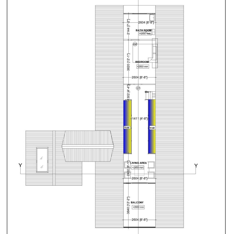 Tiny House Plan Twin A-frame Cabin DIY Plans 8m X 18m - Modern Floor ...