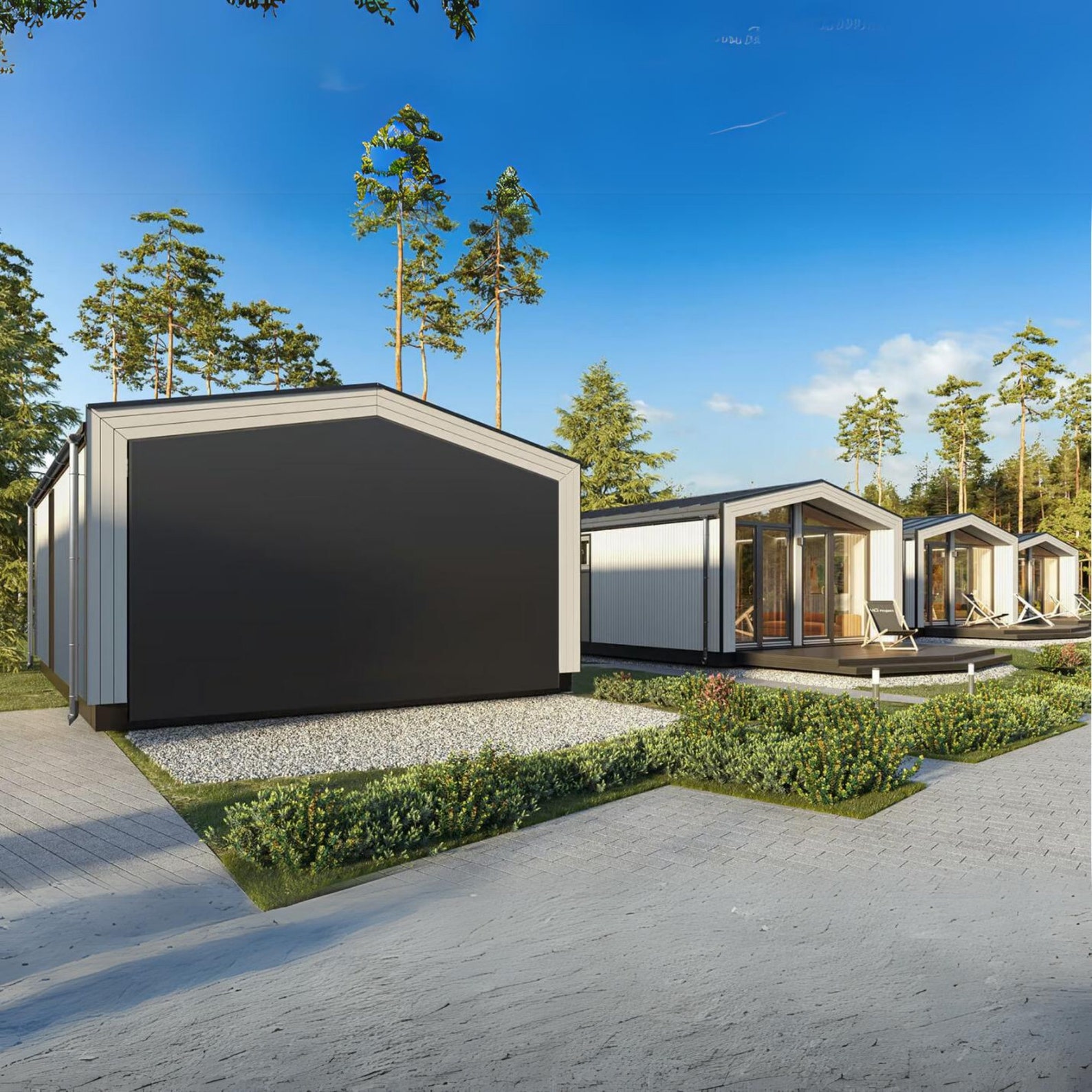Tiny Gable House Plan 5,1m X 6,6m- Modern Floor Plans, 2 Bedroom 33 M2 ...