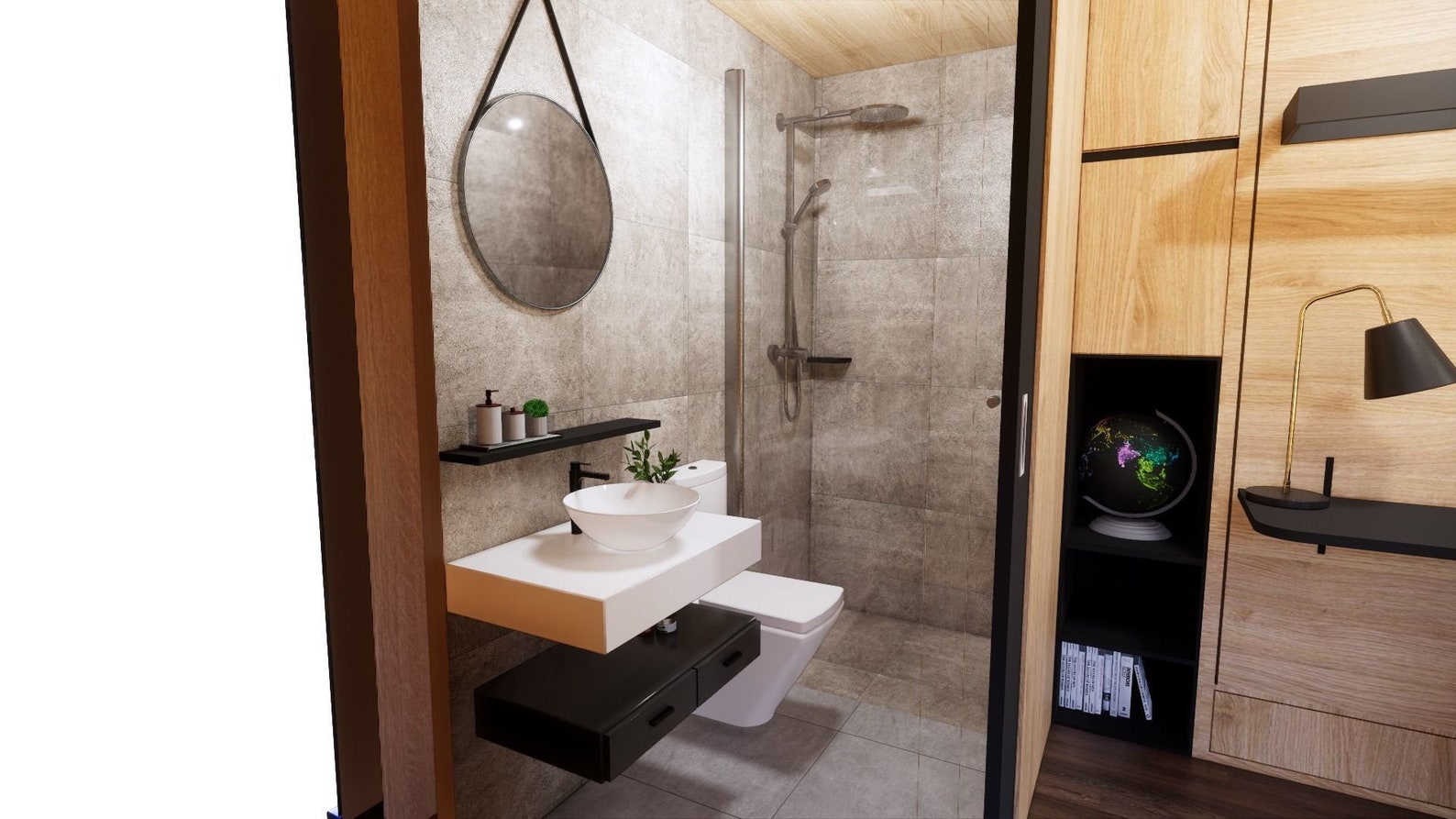 Folding Container House Plan 4.5m X 6m - Modern Floor Plans, 1 Bedroom ...