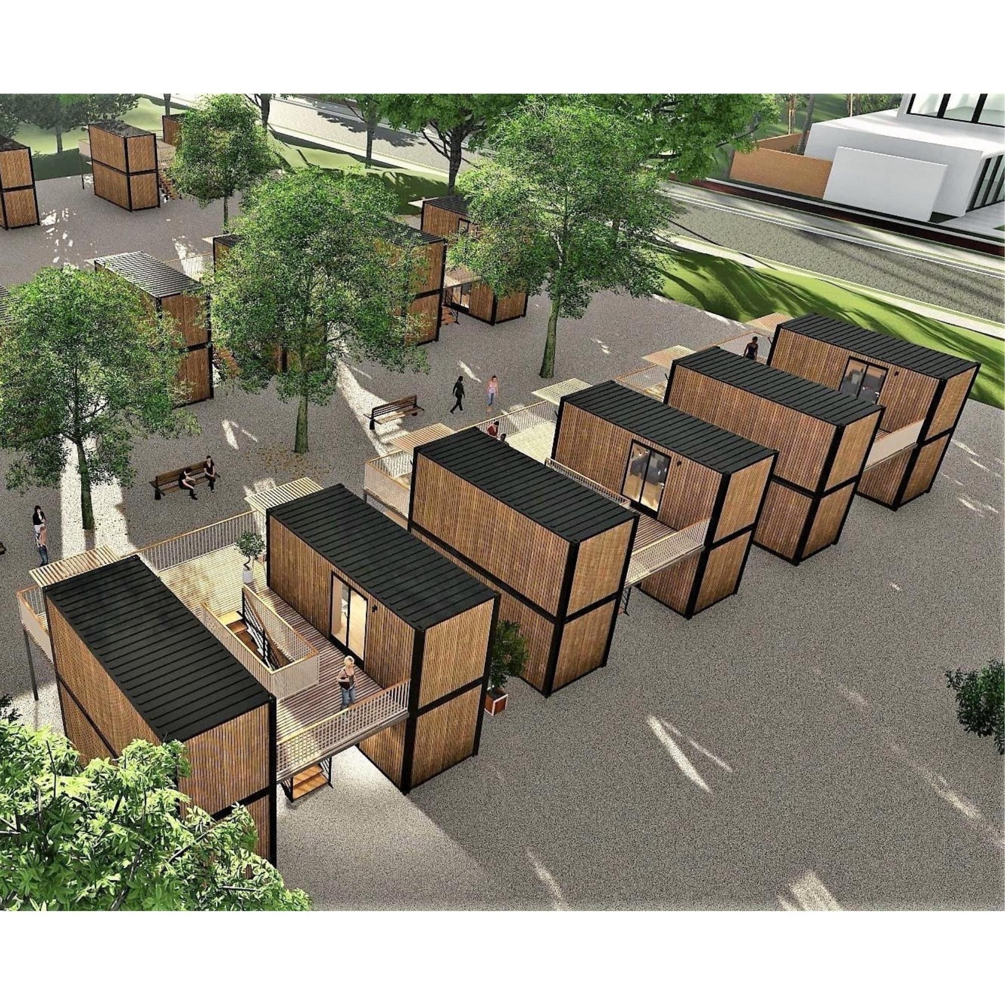 Container Hotel Modul 4 Units 2.5m X 6m , Modern Floor Plans, Container ...