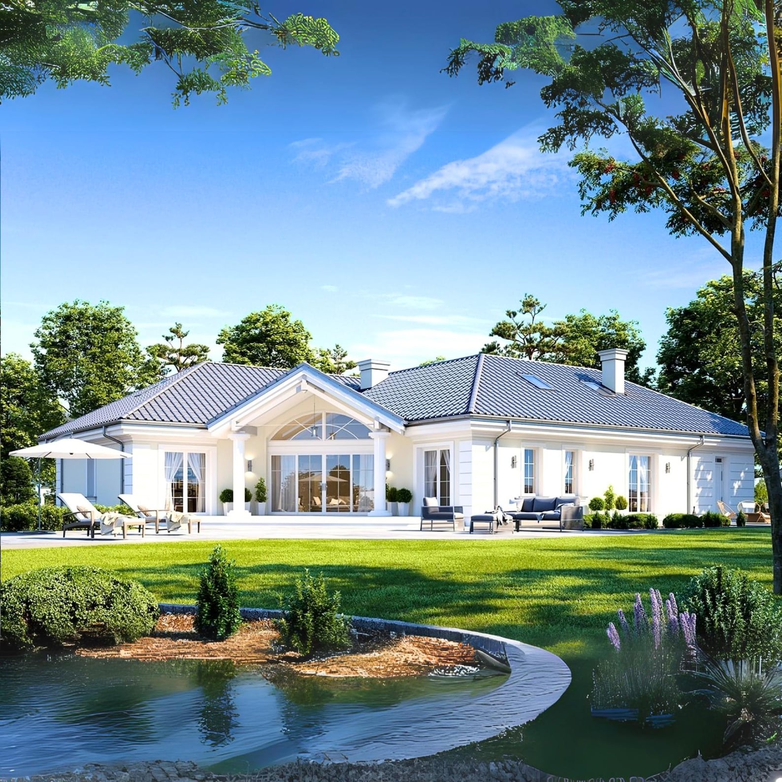 Full Detailed Modern House Plan 18m X 24m- Modern Floor Plans, 6 ...