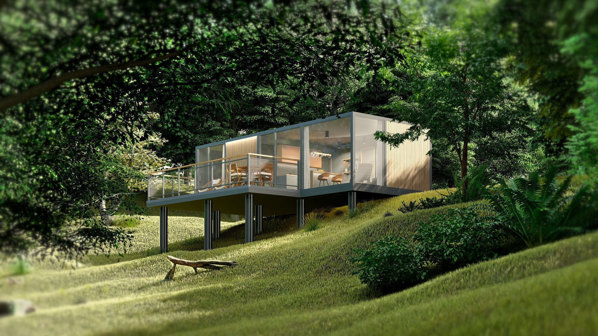 Miami House Plan 7m X 16m - Modern Floor Plans, 1 Bedroom 100m2 W/loft ...