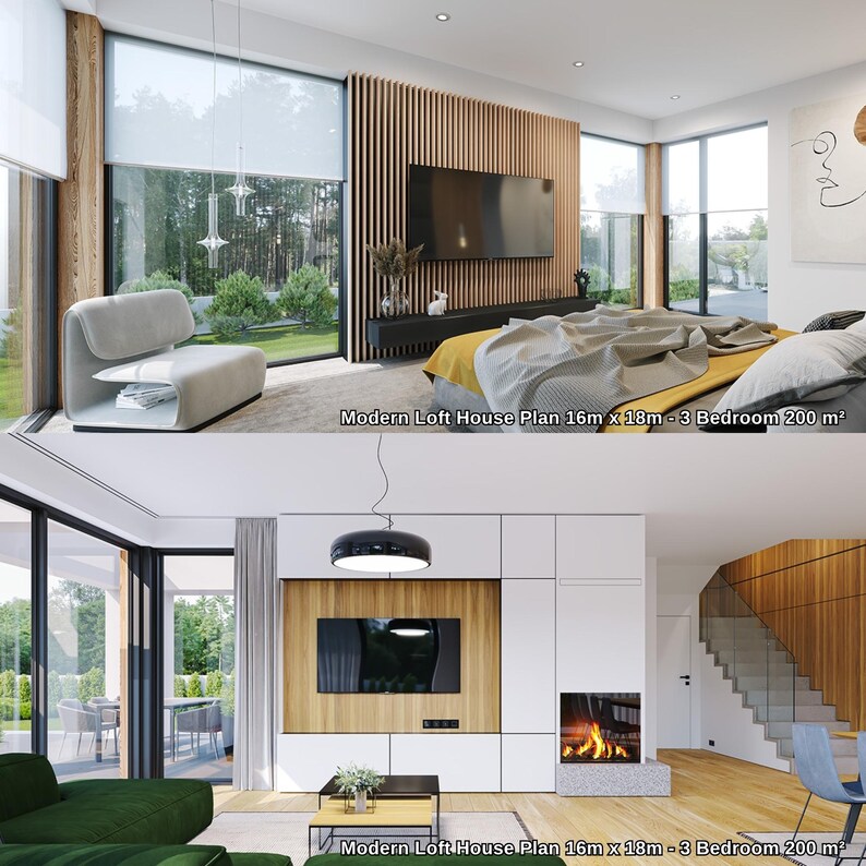 Modern House Plan -15m X 23m, 4 Bedrooms, 410 M2 ||| 17m X 20m - 4 ...