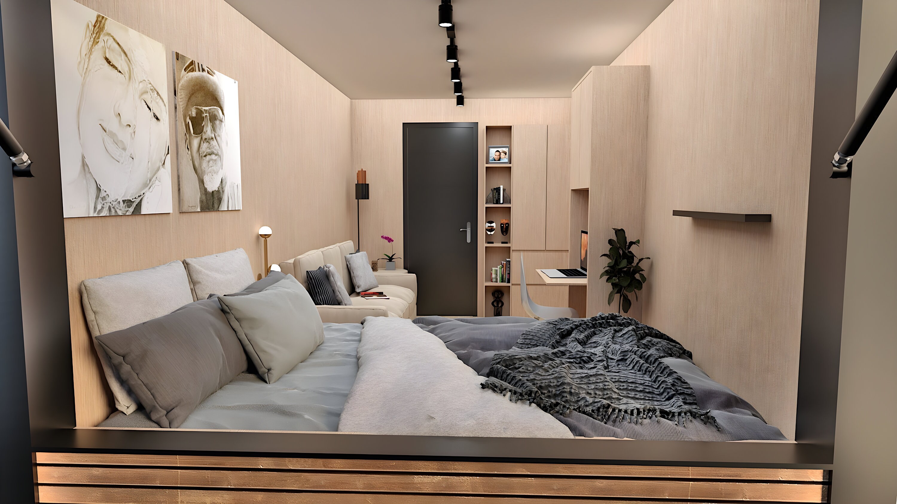 Container Hotel Module 12 Units - 2.5m X 6m , Modern Floor Plans ...