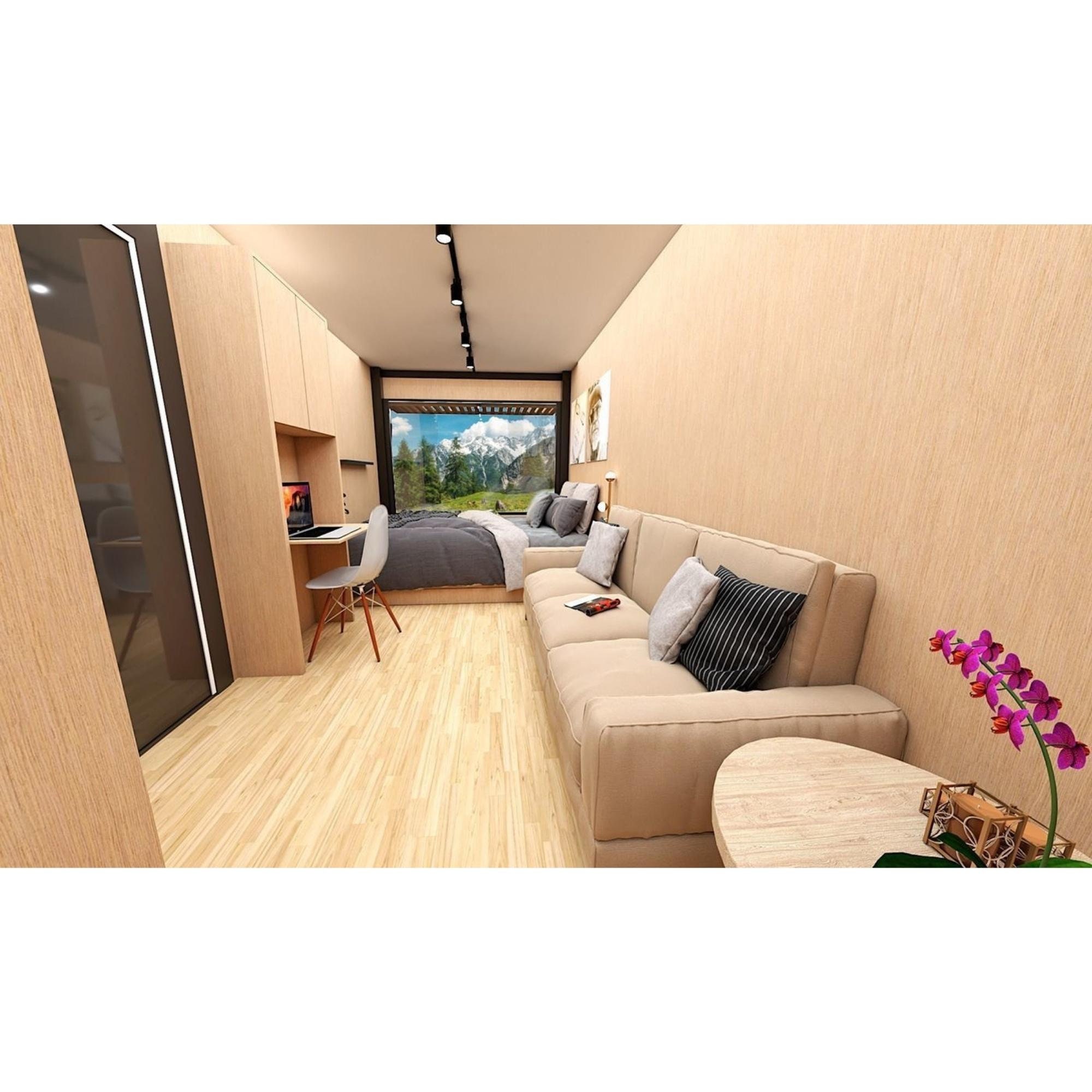 Container Hotel Modul 4 Units 2.5m X 6m , Modern Floor Plans, Container ...