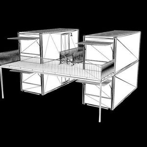 Container Hotel Modul 4 Units 2.5m X 6m , Modern Floor Plans, Container ...