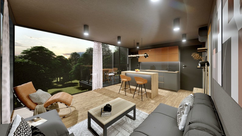 Miami House Plan 7m X 16m - Modern Floor Plans, 1 Bedroom 100m2 W/loft ...