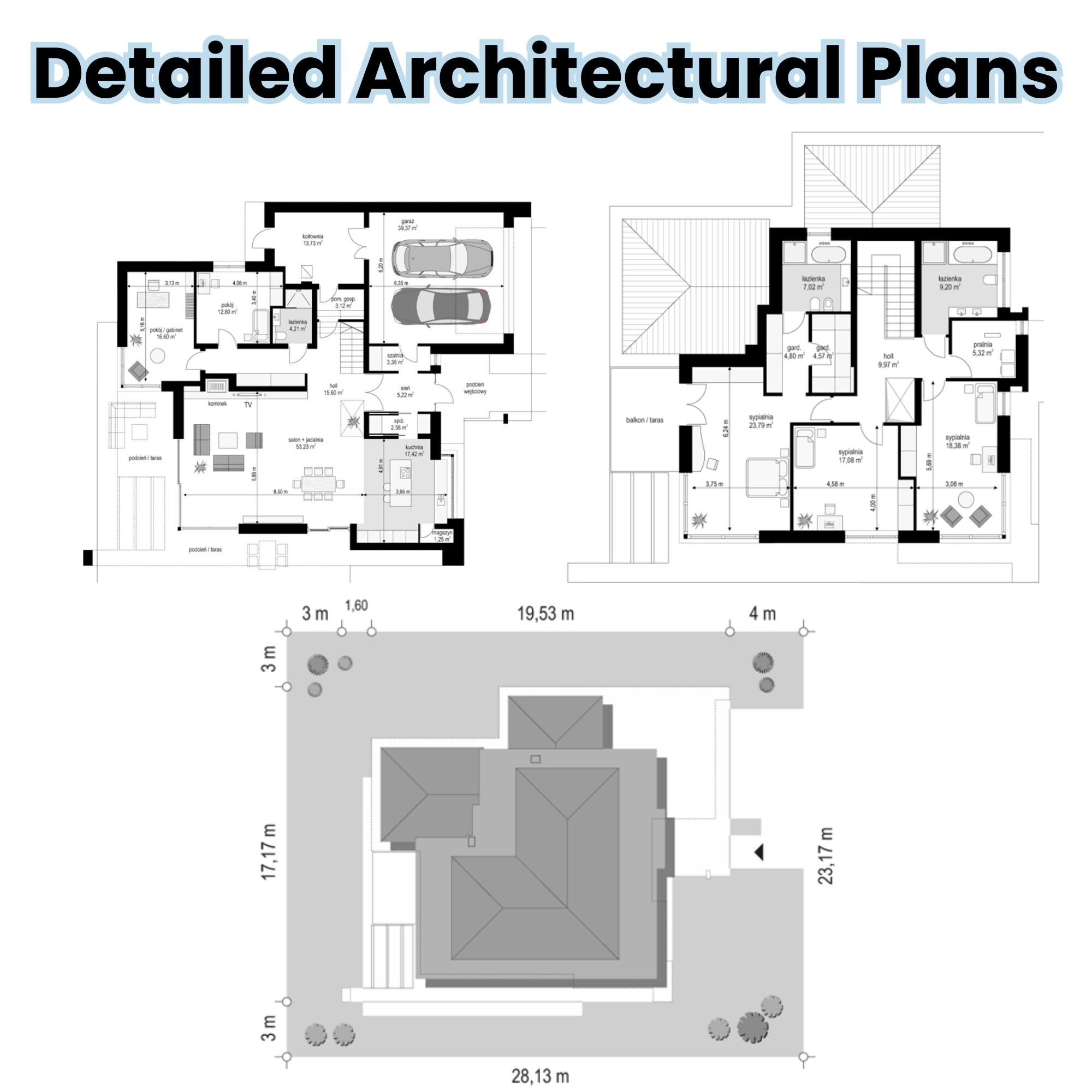 Modern Family House Plan 17m X 20m - Modern Floor Plans, 4 Bedroom 235 ...