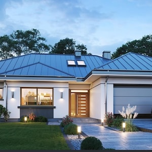 55ft X65ft -luxury One-story Villa Architectural Design -modern and ...